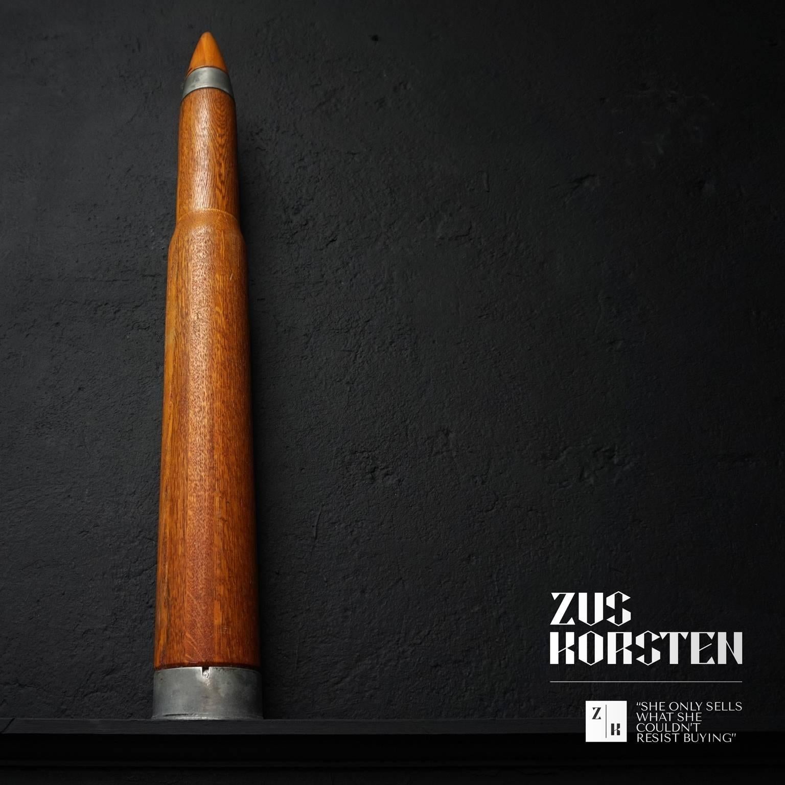 American 1944 WWII Wooden Artillery Navy Training Drill Round at ...