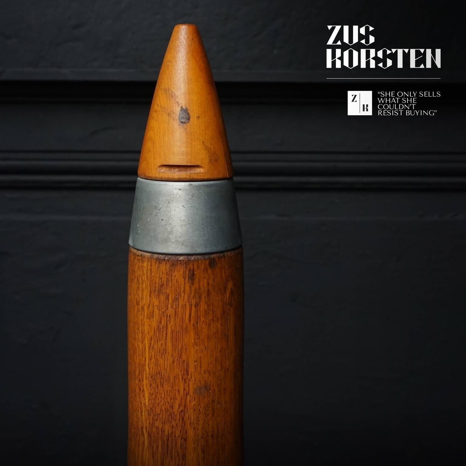 American 1944 WWII Wooden Artillery Navy Training Drill Round at ...