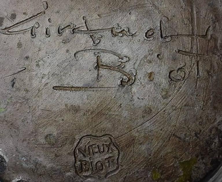 Monumental 68 Cm. Vieux Biot, France Art Pottery Jug/Pitcher For Sale ...