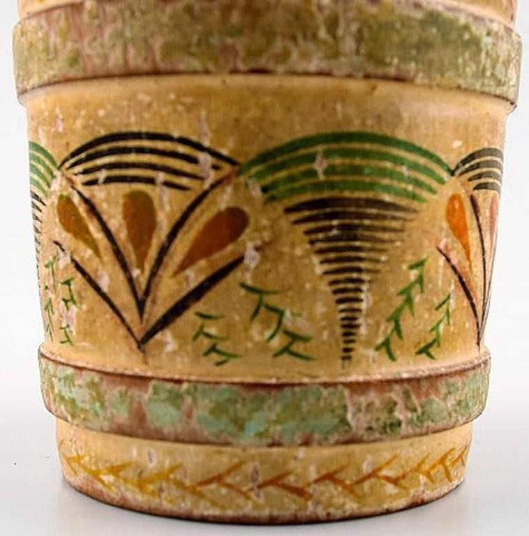 Swedish Commoners Milk Bucket 19th Century Hand-Painted at 1stDibs