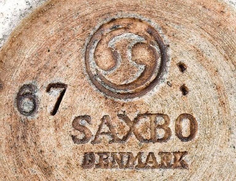 Saxbo Stoneware Vase in Modern Design, Glaze in Shades of Brown at 1stDibs