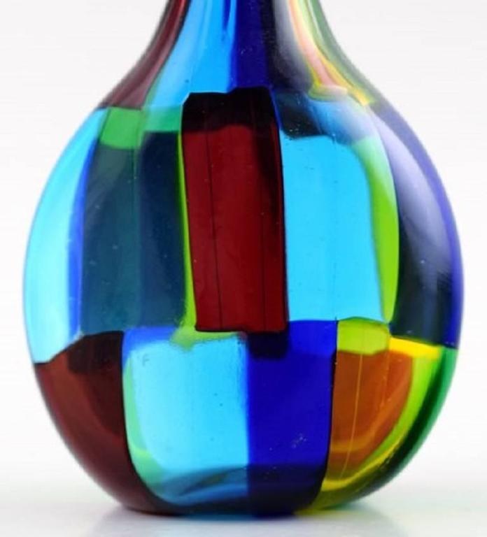 Murano Decanter 1960s, Marked with Artist Signature at 1stDibs