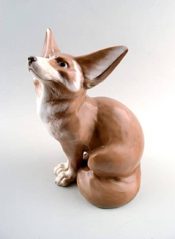 Rare Royal Copenhagen Large Desert Fox Figure at 1stDibs