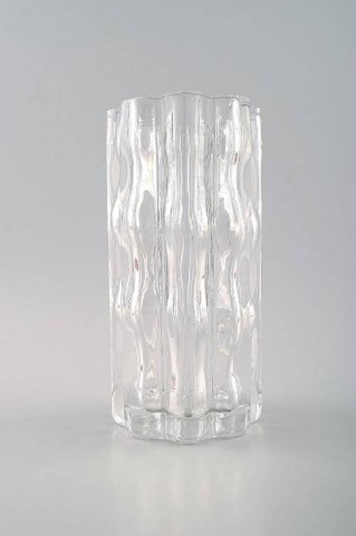 Pair of Orrefors Art Glass Vases, Signed, Sweden, Mid-20 Century For ...