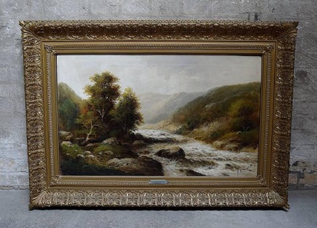 F. L. Gamerith, British Artist, circa 1900, Oil on Canvas, Landscape ...