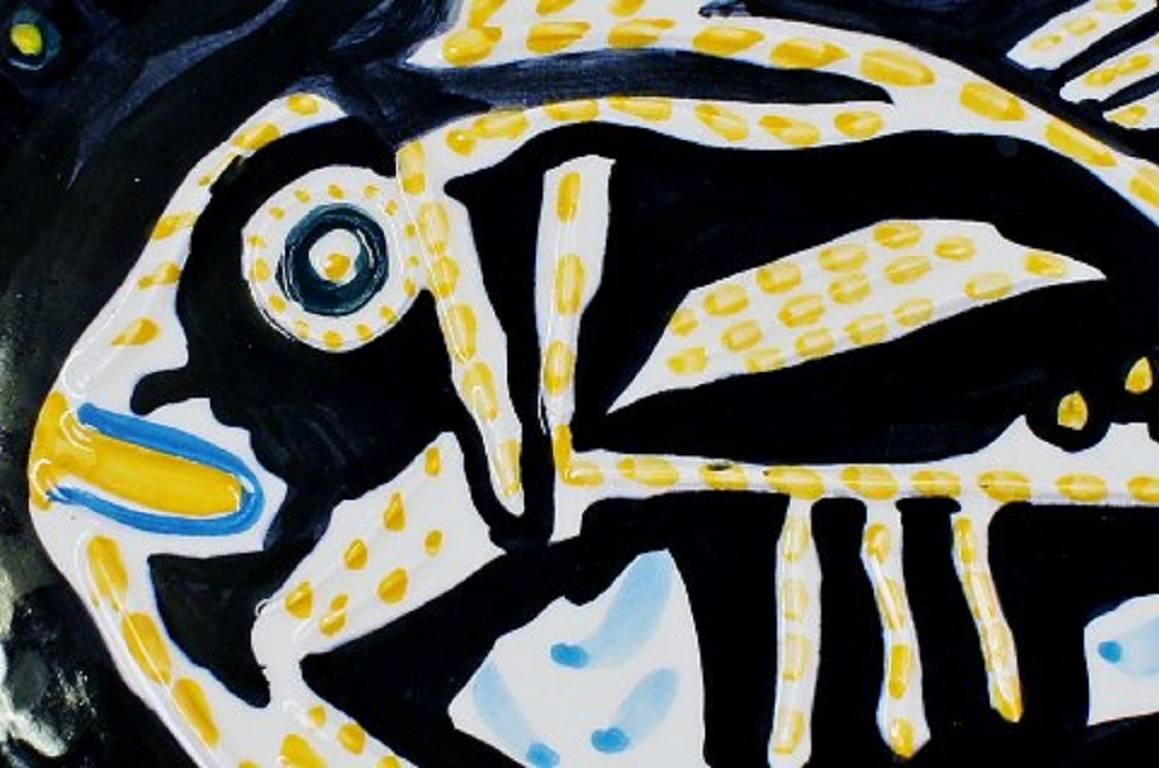 After Pablo Picasso Platter in Art Pottery Decorated with a Fish at ...