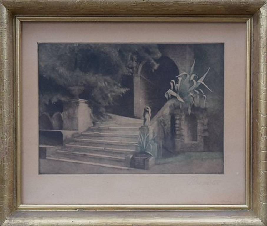 Peter Ilsted From the Garden in Villa d'Este at 1stDibs