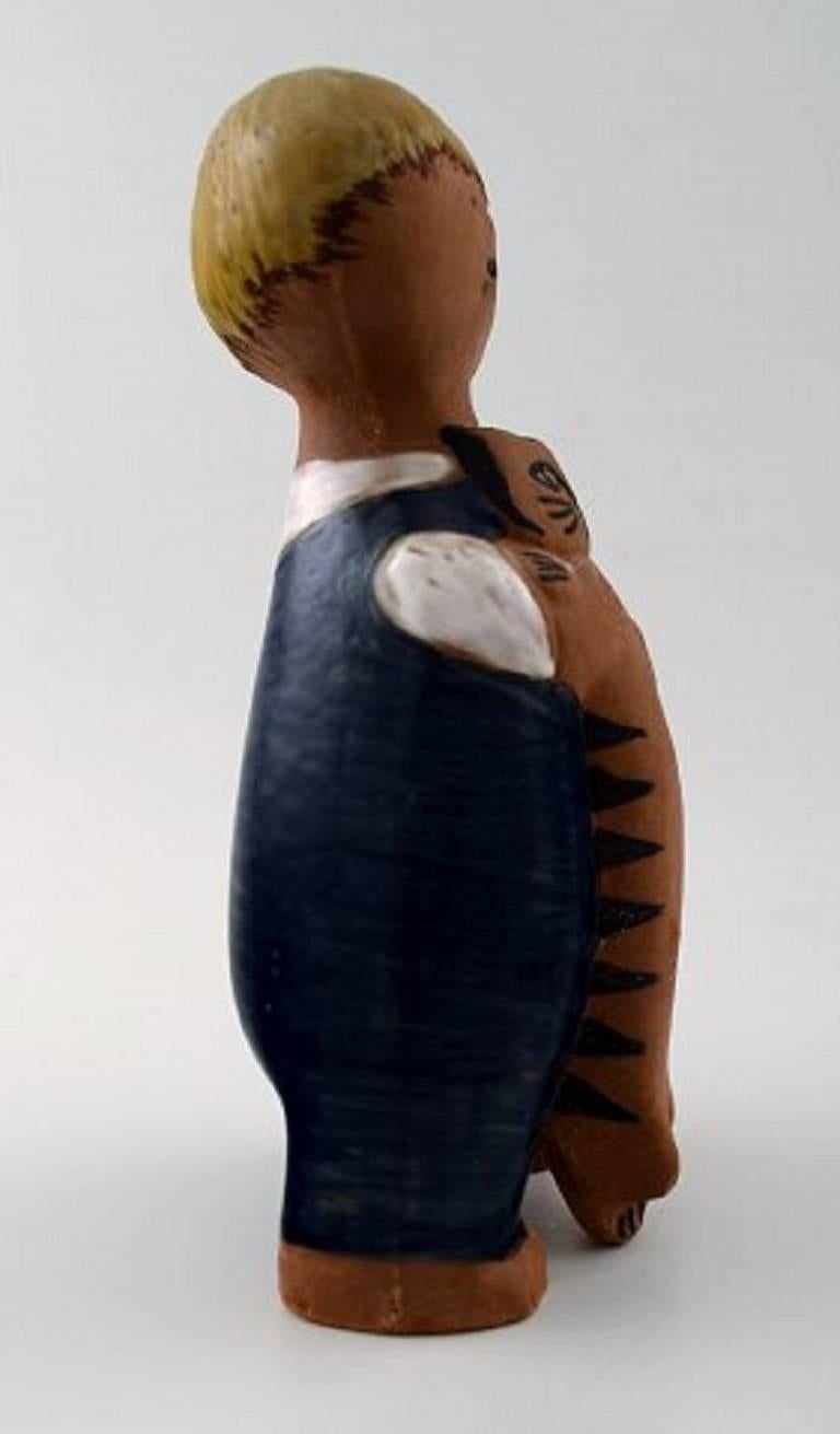 Rare Figure, Lisa Larson, "Pelle", Glazed Ceramic, Signed Pelle LL at 1stDibs | lisa larson ...