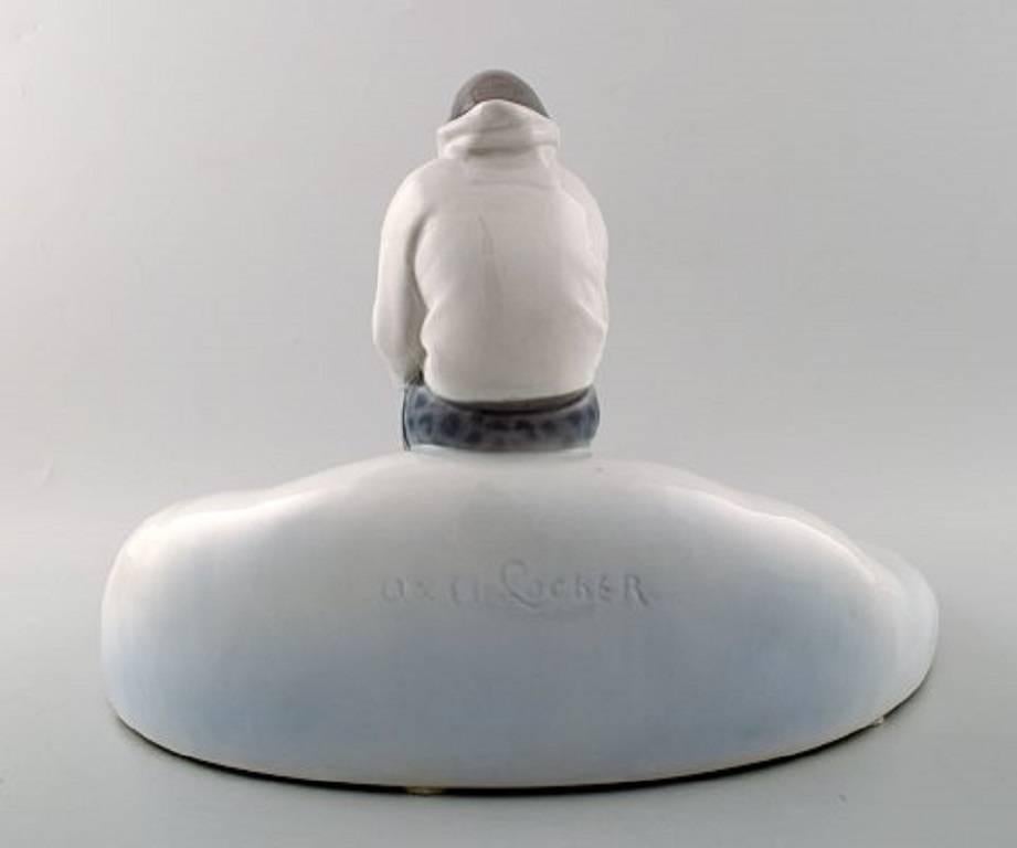 Bing and Grondahl B&G 2253 Eskimo on Dish, Axel Locher, the Large ...