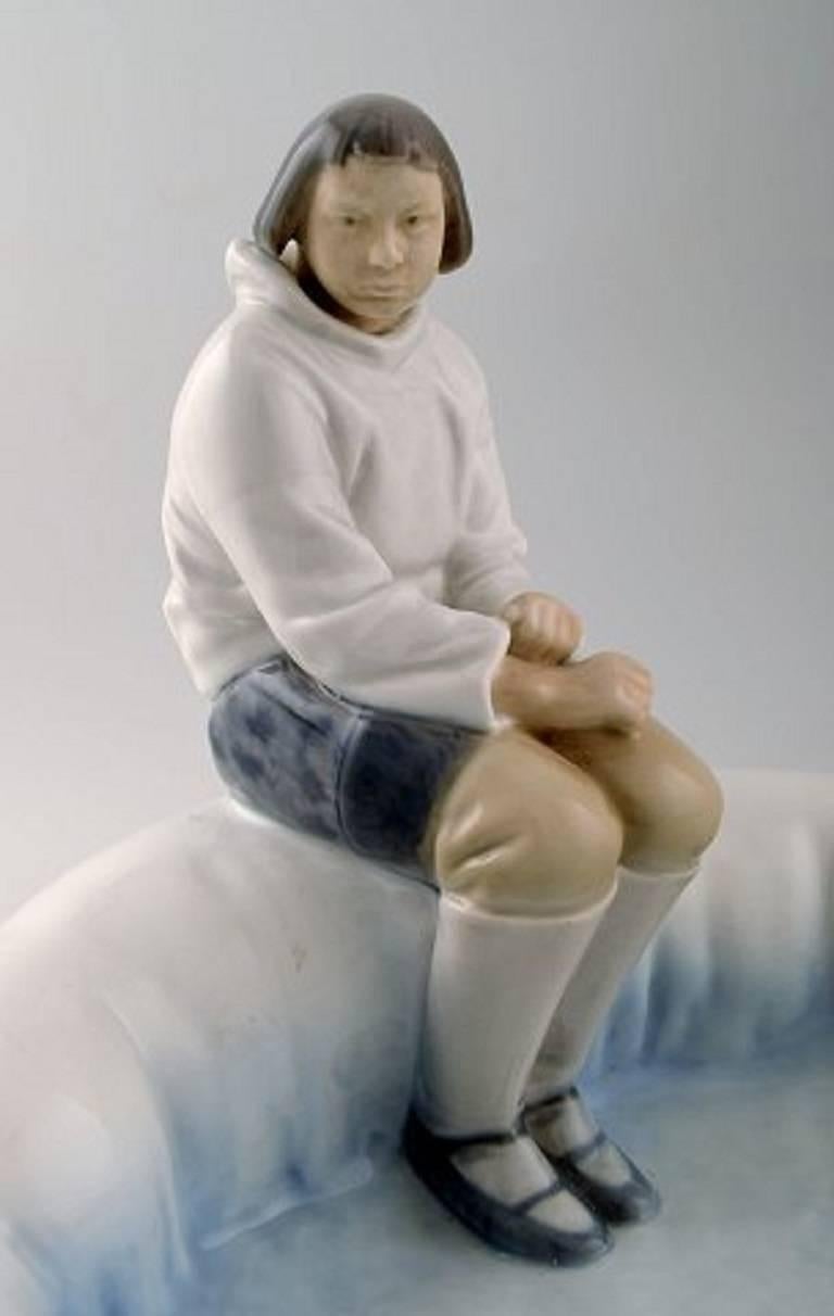 Bing and Grondahl B&G 2253 Eskimo on Dish, Axel Locher, the Large ...