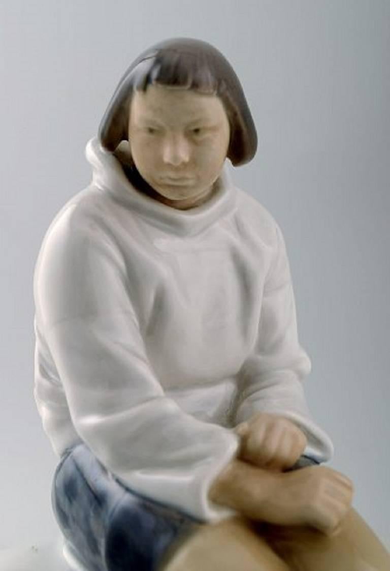 Bing and Grondahl B&G 2253 Eskimo on Dish, Axel Locher, the Large ...