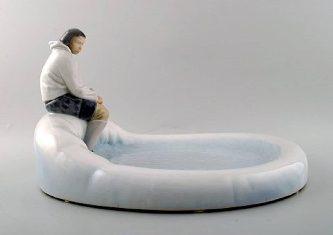 Bing and Grondahl B&G 2253 Eskimo on Dish, Axel Locher, the Large ...