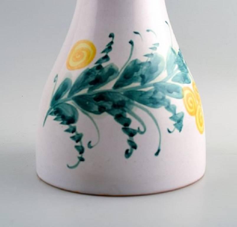 Unique and Hand-Painted Bjorn Wiinblad, Vase in Polychrome Ceramic ...