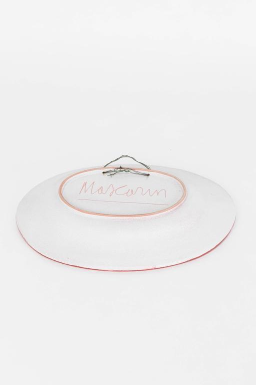 Mario Mascarin Ceramic Wall Plate Fish, 1950s at 1stDibs