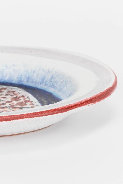 Mario Mascarin Ceramic Wall Plate Fish, 1950s at 1stDibs