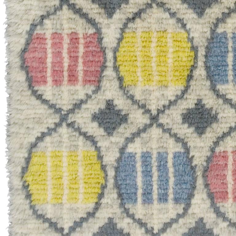 Mid 20th Century Swedish Rya Carpet For Sale at 1stDibs