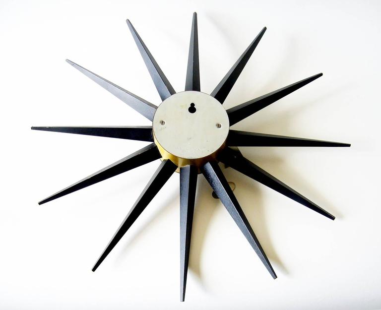 Vintage George Nelson for Howard Miller Spike Clock at 1stDibs
