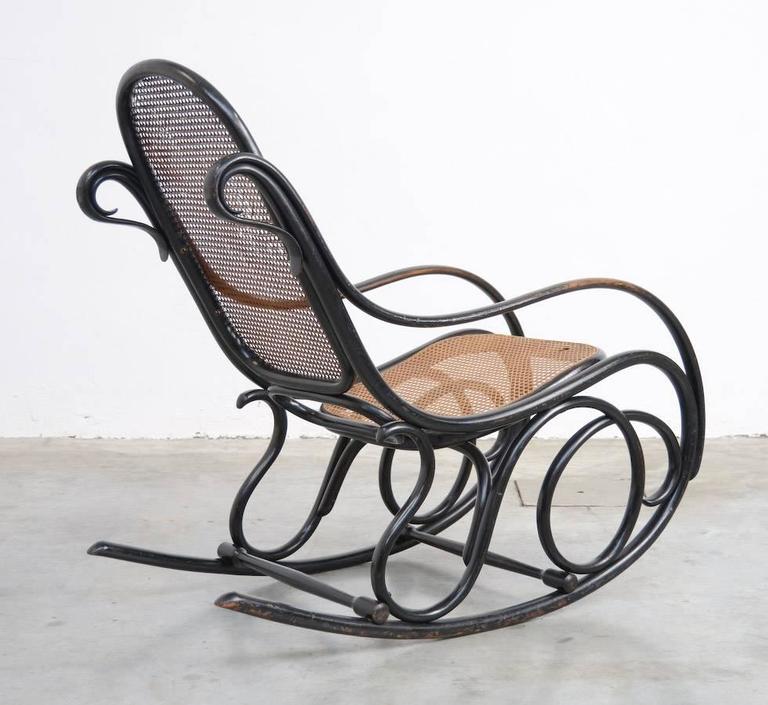 Old Original Rocking Chair by Michael Thonet for Gebruder Thonet at ...