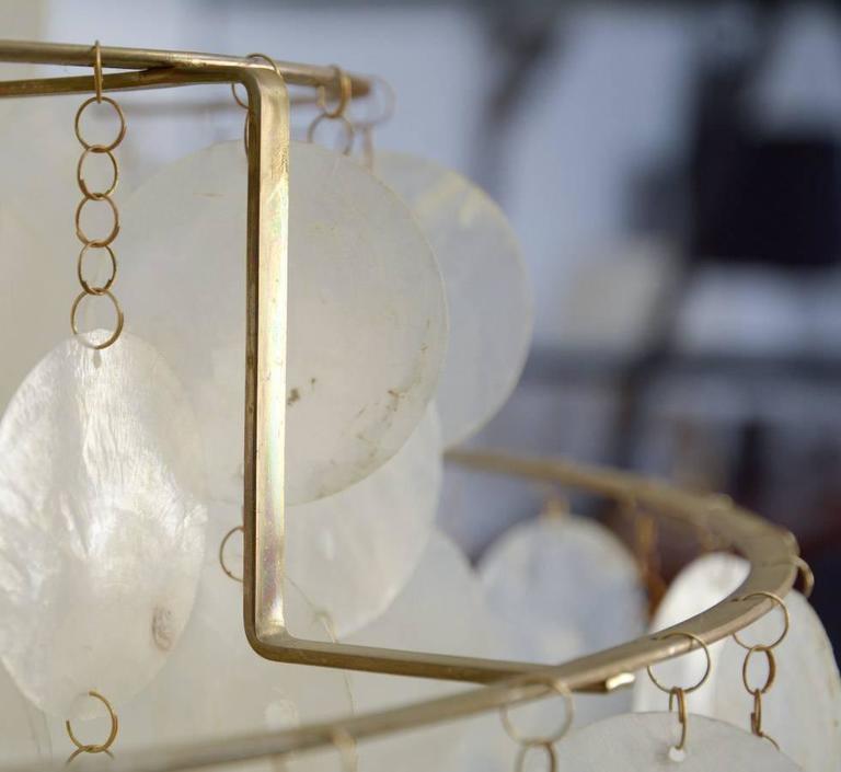Rare Fun One DM Gold Pendant Lamp by Verner Panton for Lueber at ...
