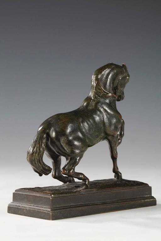 "Cheval Turc n°3," Signed Barye and F. Barbedienne Fondeur, 19th ...