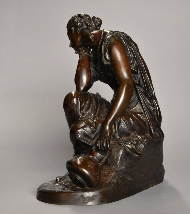 Mid-19th Century French Female Bronze in the Classical Form ...