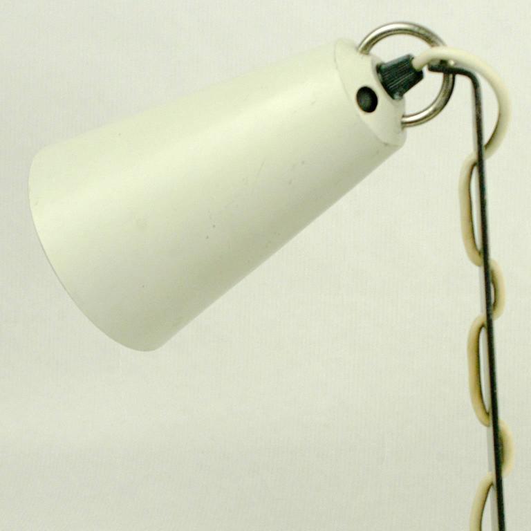 Black and White Austrian Midcentury Metal Table Lamp Hook by J. T ...