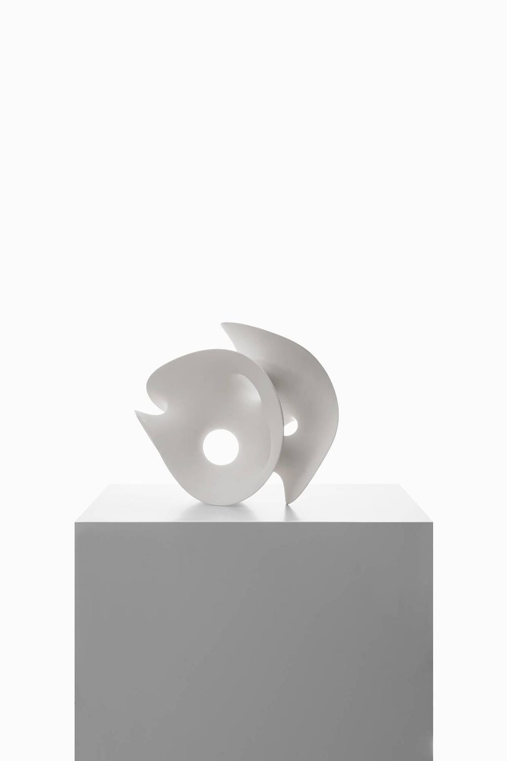 Eva Hild Sculpture "Small Loop" in Kaolin Stoneware For Sale at 1stdibs