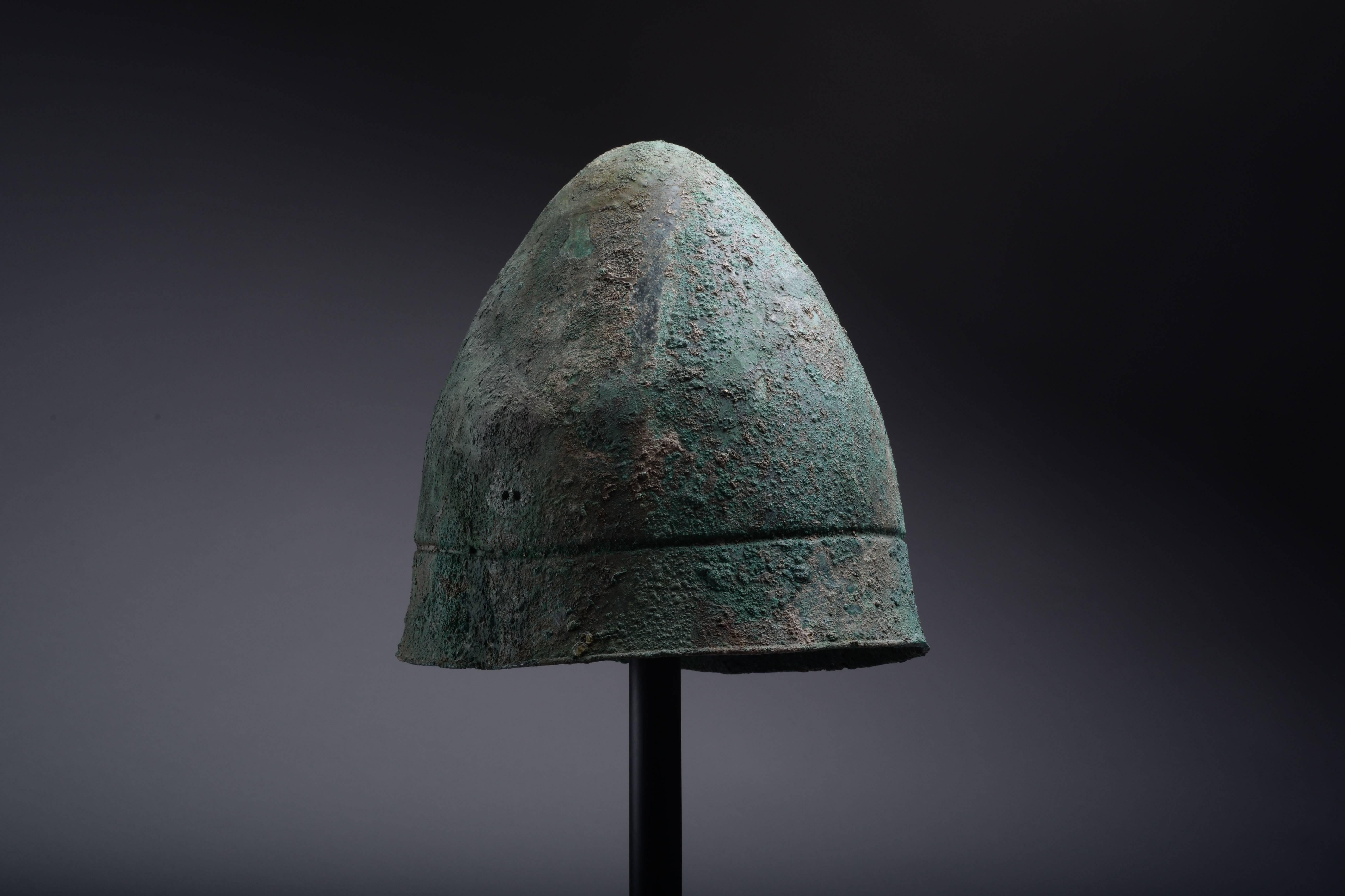Ancient Greek Bronze Pilos Helmet, 320 BC at 1stDibs