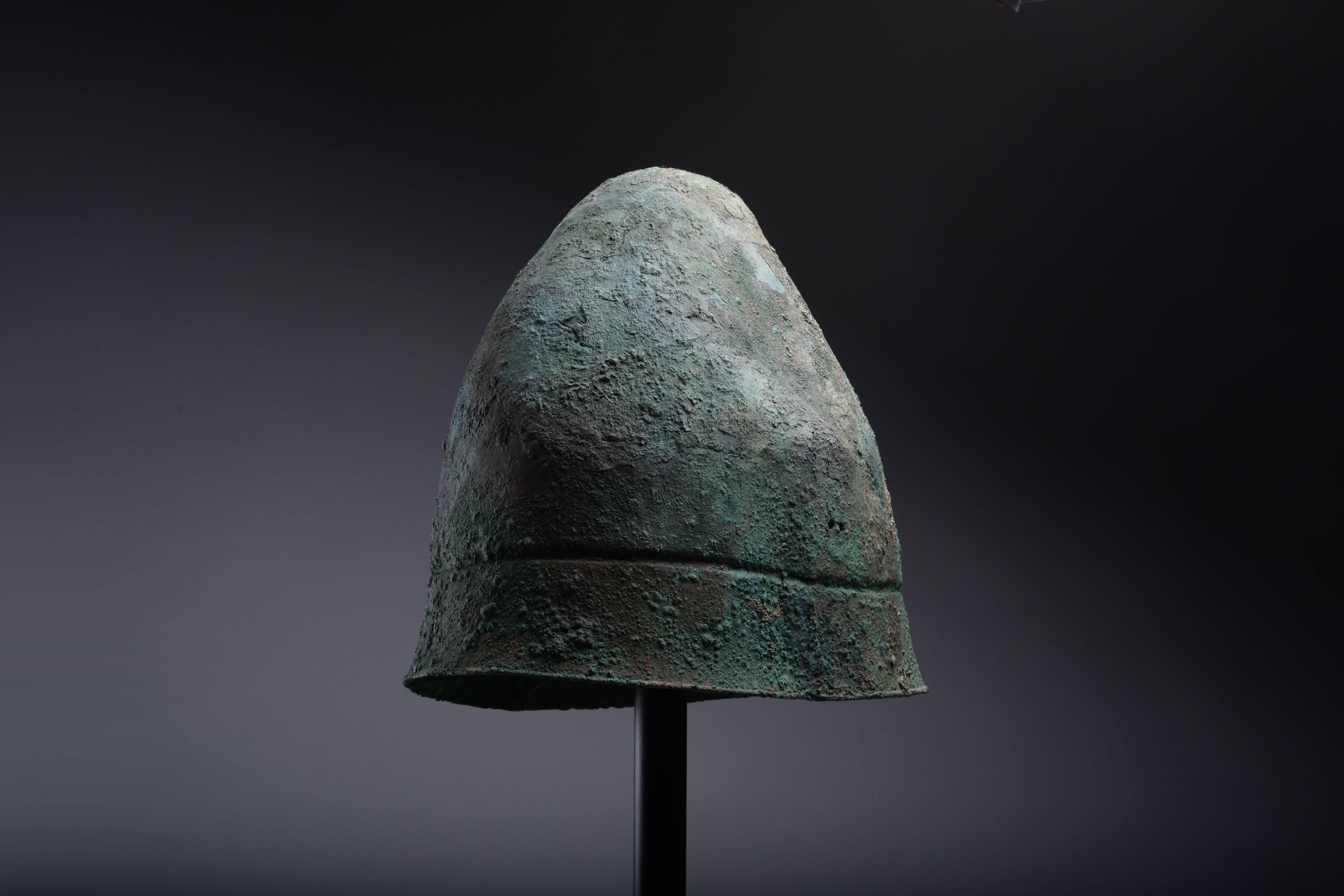 Ancient Greek Bronze Pilos Helmet, 320 BC at 1stDibs