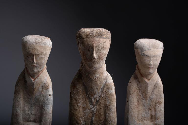 Ancient Chinese Han Dynasty Abstract Statues, 206 BC at 1stDibs