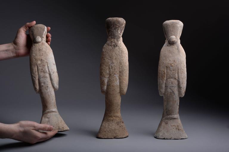Ancient Chinese Han Dynasty Abstract Statues, 206 BC at 1stDibs