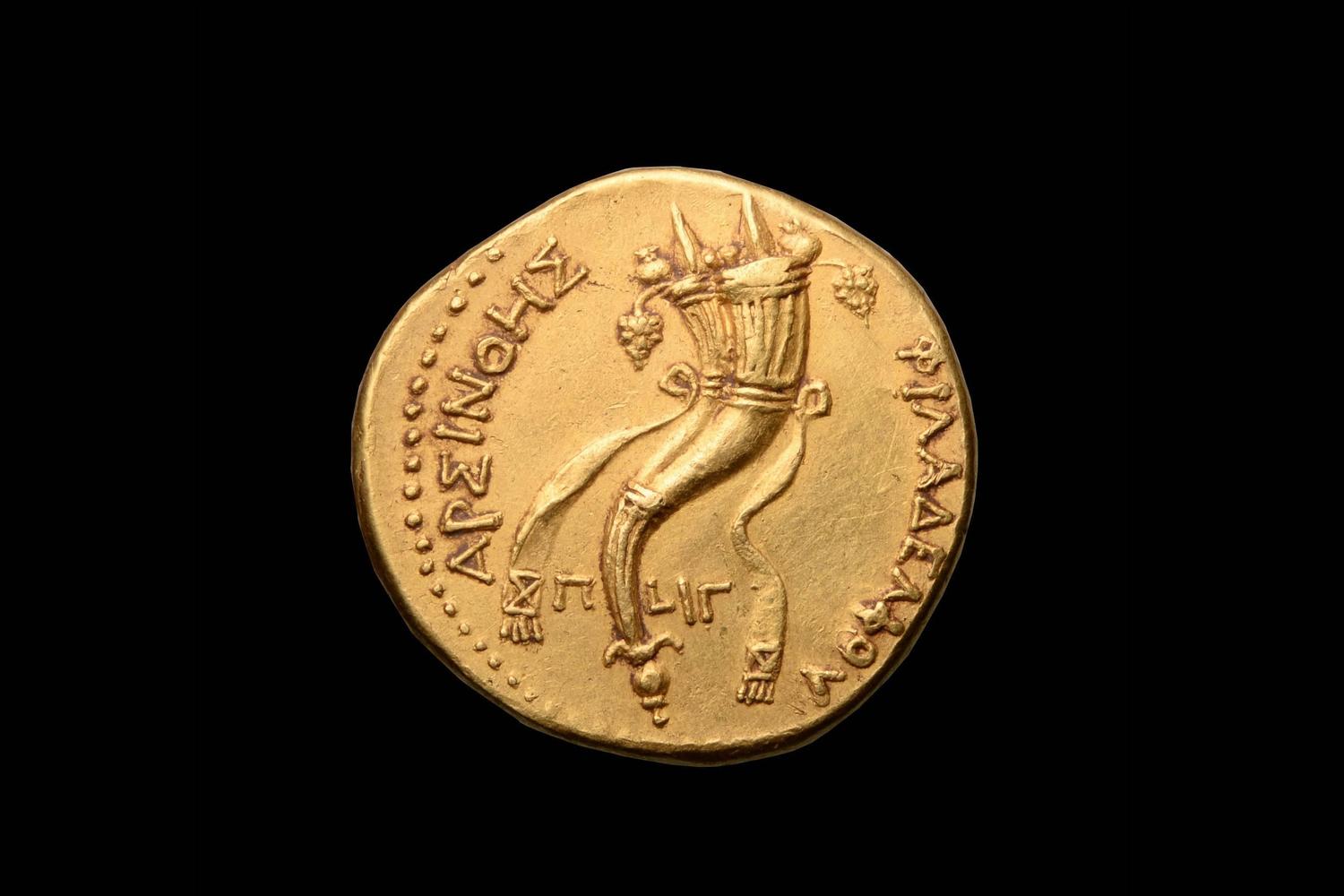 Unique Ancient Gold Coin of Queen Arsinoe II, 253 BC at 1stdibs