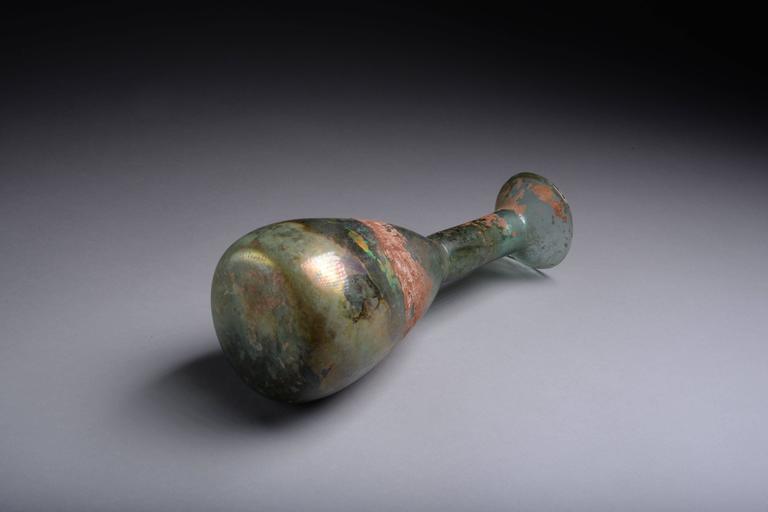 Ancient Roman Glass Bottle, 250 AD at 1stDibs