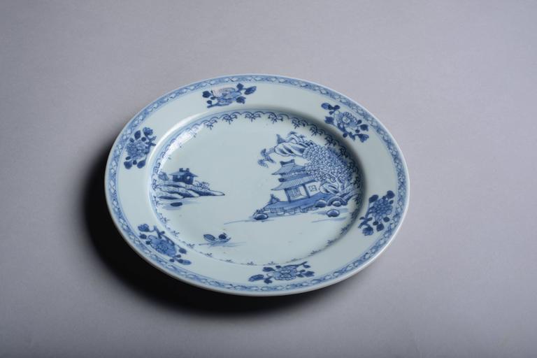 Antique Chinese Shipwreck Plate from the Nanking Cargo, 1750 AD at 1stdibs