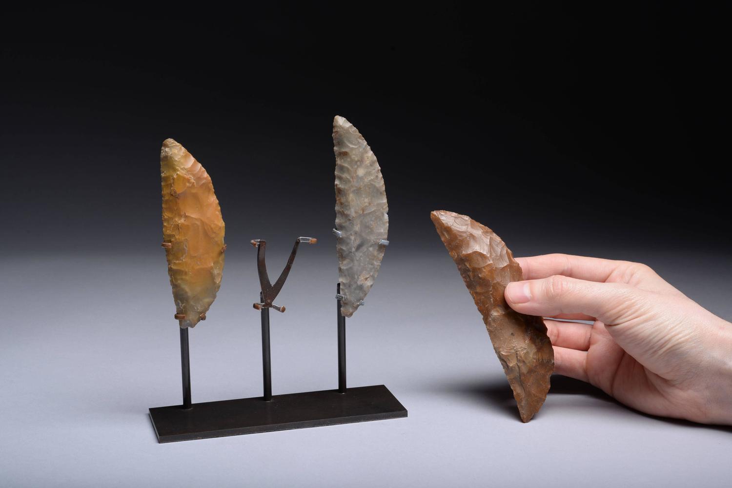 Stone Age Neolithic Flint Sickles, 2000 BC For Sale at 1stdibs