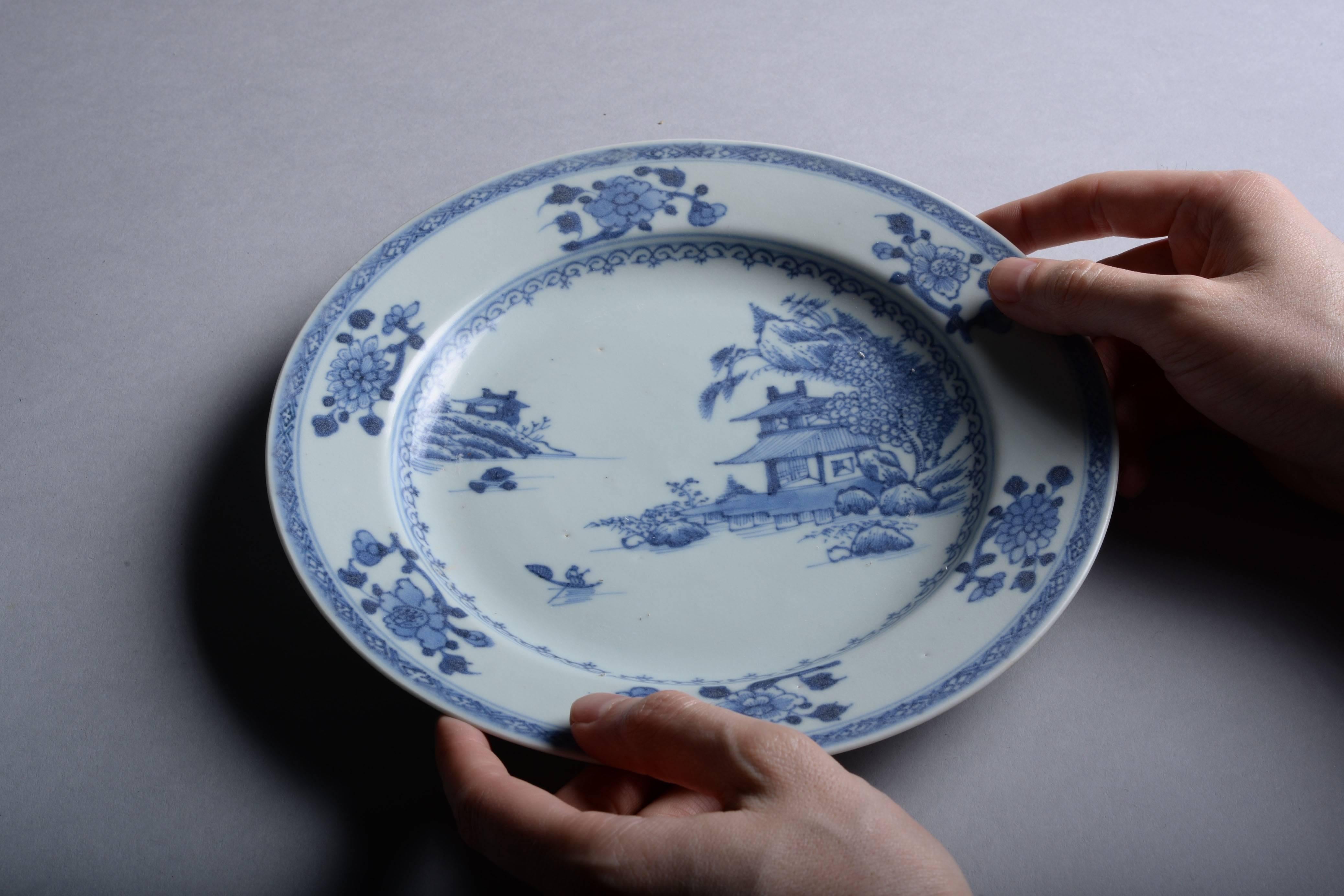 Antique Nanking Shipwreck Salvaged Porcelain Plate, 1750 AD at 1stDibs ...