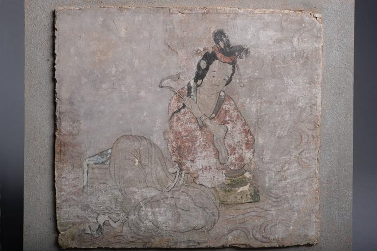 Ancient Chinese Tang Dynasty Stucco Fresco Panel, 700 AD at 1stDibs ...