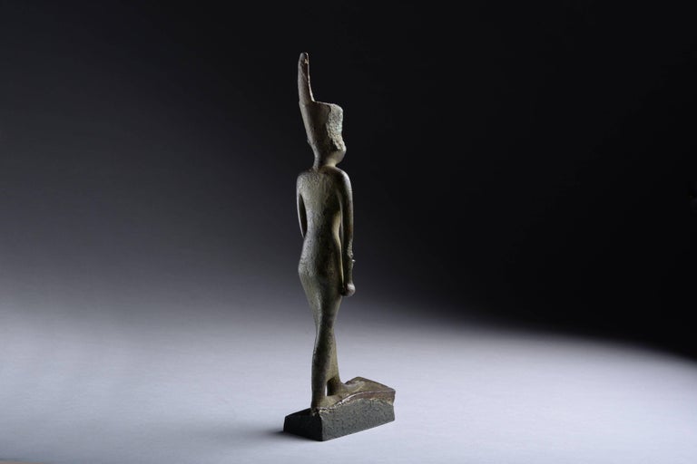 Large Ancient Egyptian Bronze Statuette of the Goddess Neith, 664 BC ...