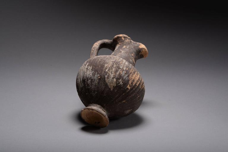 Ancient Greek Cypriot Geometric Black Jug, 950 BC at 1stDibs