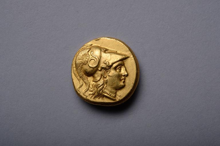 Ancient Greek Gold Coin of King Alexander the Great, 323 BC at 1stDibs