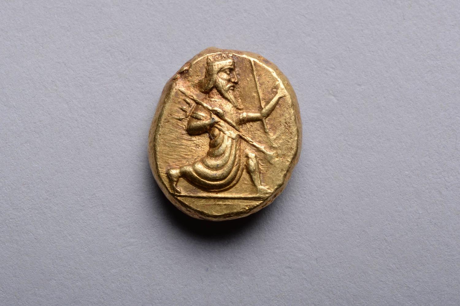 Ancient Persian Gold Daric Coin, 420 BC at 1stdibs