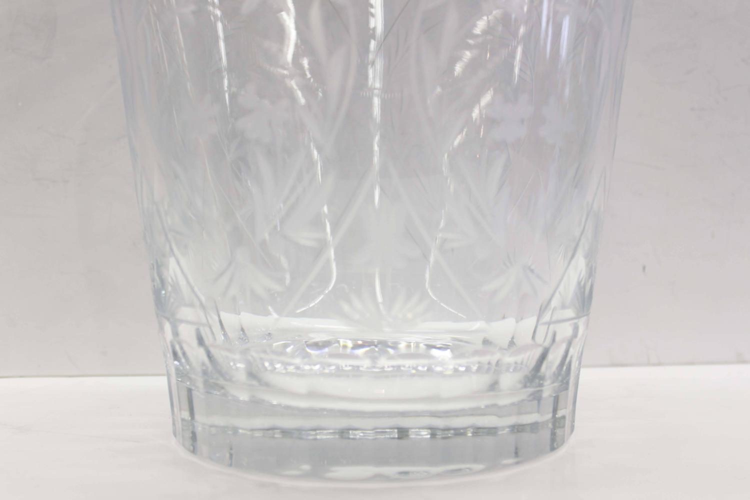 Fabergé Crystal Vase, Signed For Sale at 1stdibs