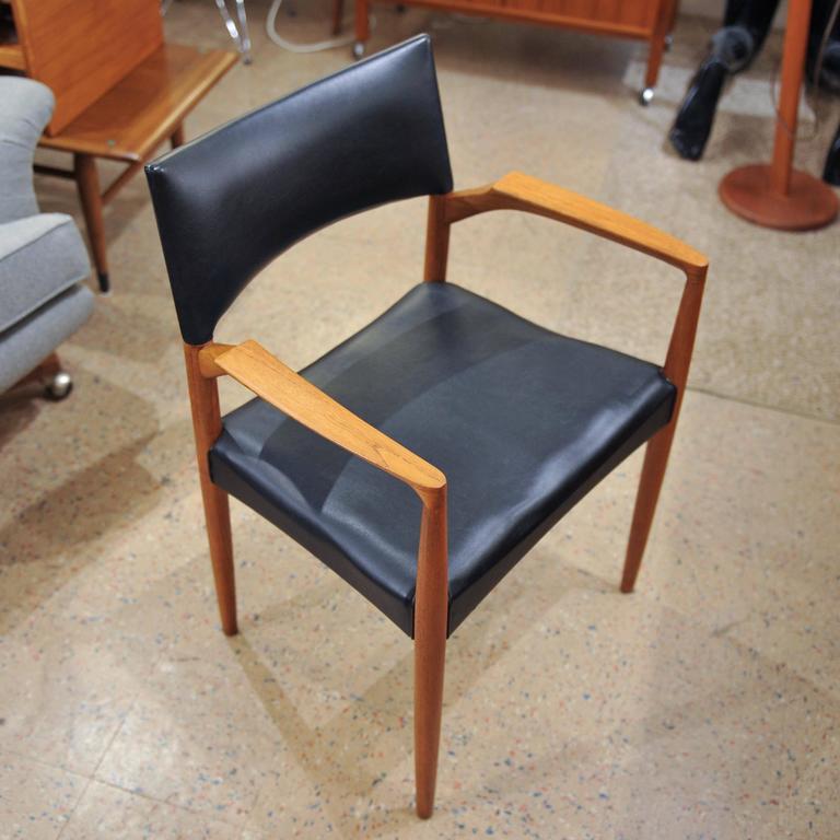 Ejnar Larsen and Aksel Bender Madsen Dining Chairs, Set of Four at 1stDibs