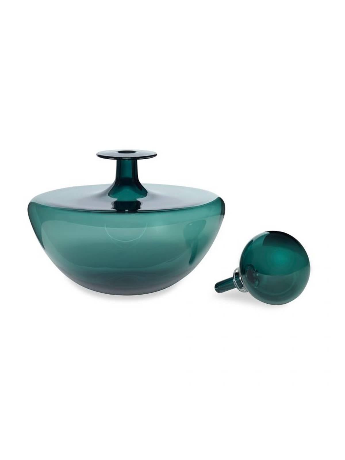 Joe Cariati Petite Decanter, Green For Sale at 1stDibs