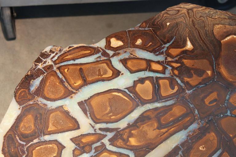 Boulder Opal Side Tables, Pair For Sale at 1stDibs | opal table, opal ...