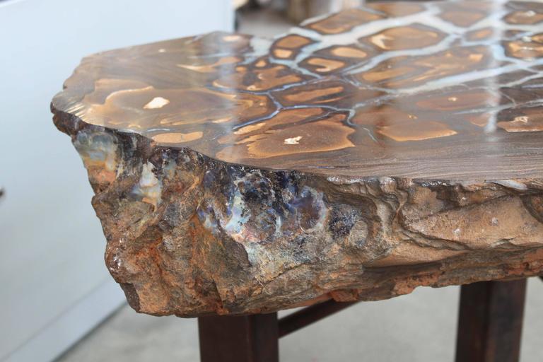 Boulder Opal Side Tables, Pair For Sale at 1stDibs