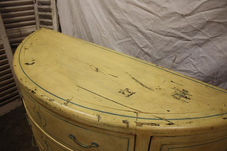 Charming Early 20th Century Half-Moon Chest For Sale at 1stDibs