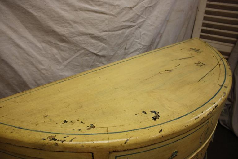 Charming Early 20th Century Half-Moon Chest For Sale at 1stDibs