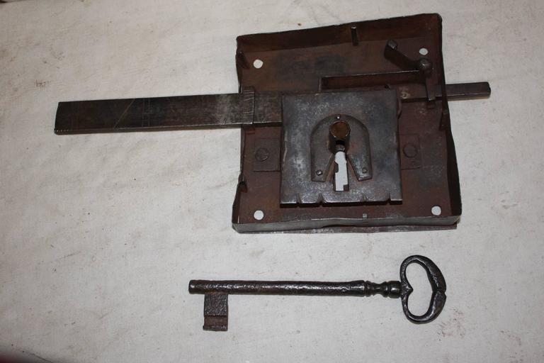 Exceptional 18th Century Lock For Sale at 1stDibs