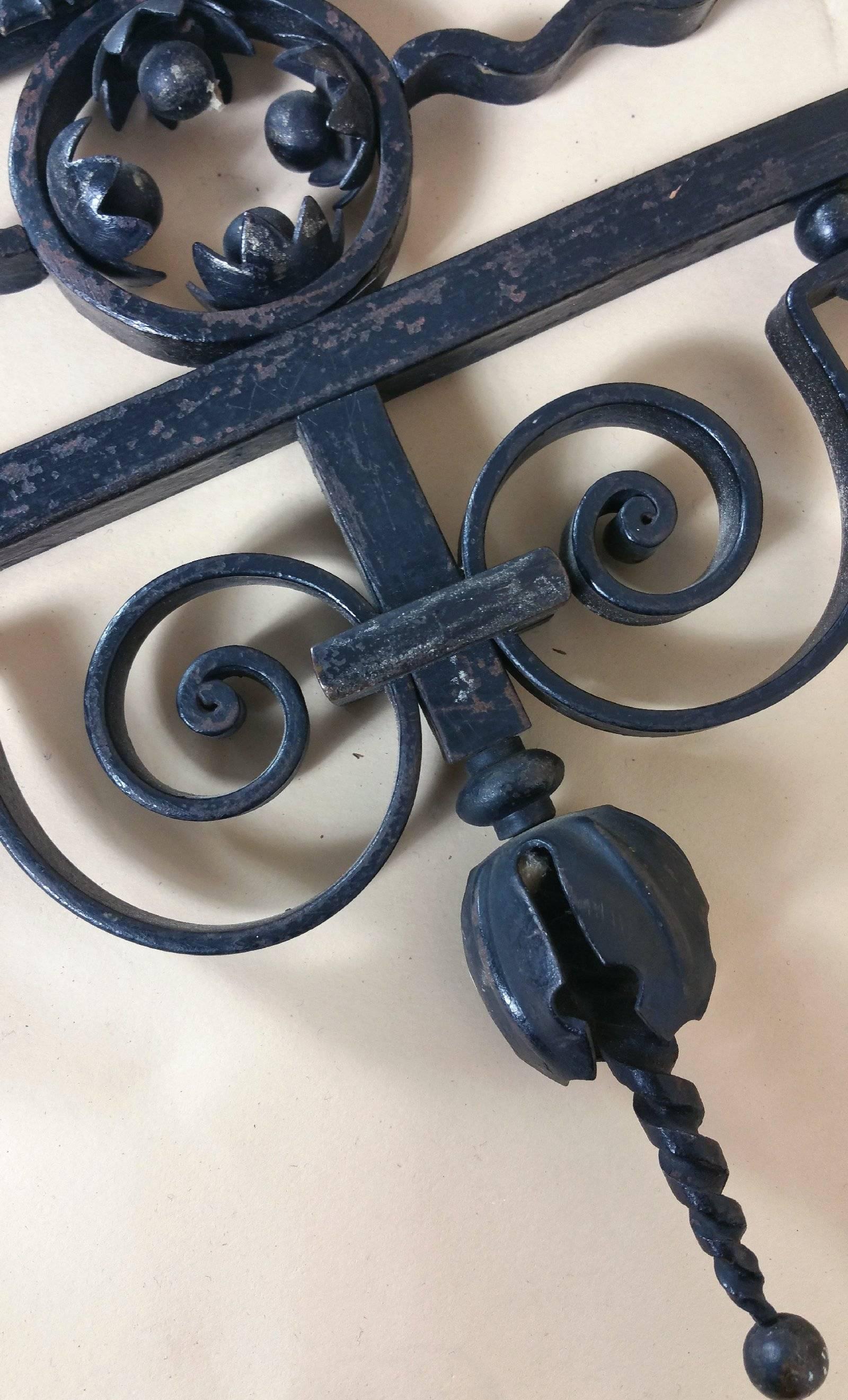 19th Century Large Ornate Wrought Iron Wall Mirror at 1stDibs | rod ...